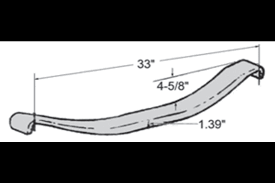 SPRING, SINGLE LEAF (ARCH: 7-1/8") === 2461