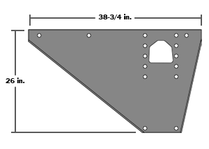 WING PLATE, CURBSIDE (PINES PUP) === 2275