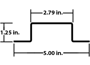 GALV SIDE POST 16GA === 5359