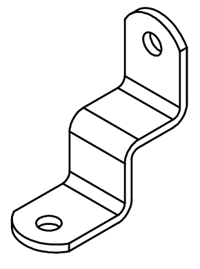 BRACE EAR, SQUARE LEG ("W"- STYLE) === 8293