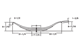 SPRING, SINGLE LEAF (ARCH: 3-1/2") === 4963