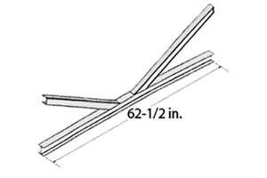 K BRACE 62.5" TOTAL LENGTH === 16177