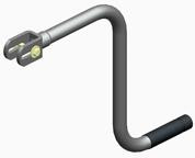 CRANK HANDLE, VERT. 8-1/4" === 26990