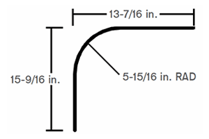 RADIUS PANEL, 6" RADIUS (CNR-HY06) === 17394