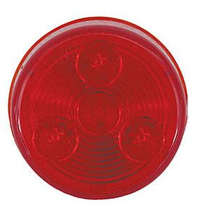 LIGHT, RED, LED, 2" ROUND, 3 DIODE === 27927