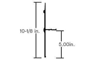 BOTTOM RAIL, ES CTL, (616" LONG) === 38605
