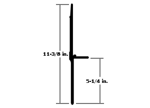 BOTTOM RAIL, P-SERIES (52' SECTION) === 38349