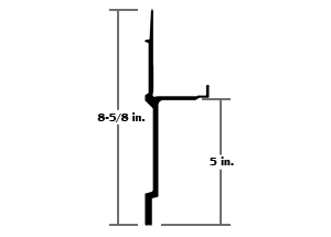 BOTTOM RAIL, (52' SECTION) === 42949