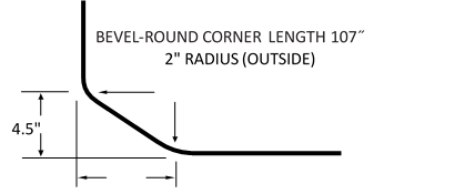 STOUGHTON GALV WHITE 18" NEW RADIUS === 1682