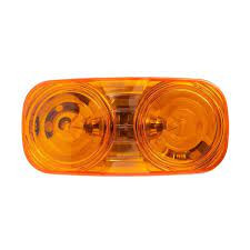 LIGHT, AMBER (BULLSEYE), 2-BULB, METAL === 3678