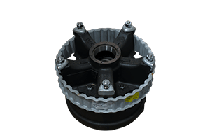 WHEEL, 6-SPOKE, "HM" w/SPACER/CLAMPS === 4755