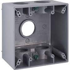 RECEPTACLE MOUNTING BOX, ALUM === 4512