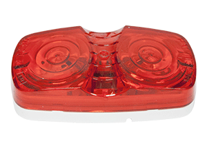 LIGHT, RED (BULLSEYE), 2-BULB, PLASTIC === 3677