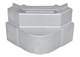 CASTING - ALUMINUM CORNER, 6" RADIUS === 16493
