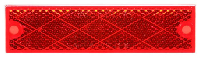 REFLECTOR RECTANGULAR 1 1/4" RED === 4844