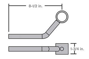HANDLE CONTAINER TWIST LOCK === 3356