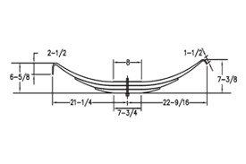 SPRING, 3 LEAF (ARCH: 4-1/8") === 5019