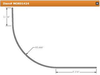 RADIUS PANEL, VERTICAL,104" STAINLESS === 2625