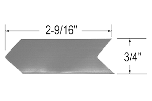 DOOR CORNER TAB, 3/4" x 3" (SKINNY) === 5087