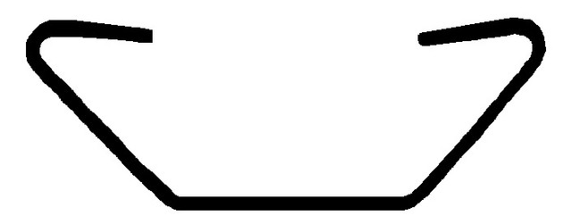 ROOF BOW, STEEL, ANTI-SNAG, 99" LONG === 5405