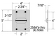 CLIP, CROSSMEMBER - 4" x 5" w/HOLES === 1437