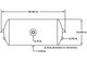 AIR TANK, 12", TOP MTG, 2) 3/4" MAINS === 11297