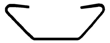 ROOF BOW, STEEL, ANTI-SNAG, 99" LONG === 5405