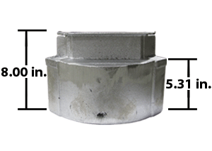 CORNER CAP, 6" RADIUS - UNIVERSAL (OBS) === 1526