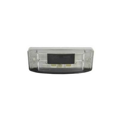 LICENSE LAMP, CLEAR SEALED TURTLEBACK II === 4539