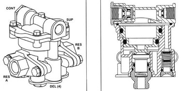SPRING BRAKE CONTROL VALVE === 2890