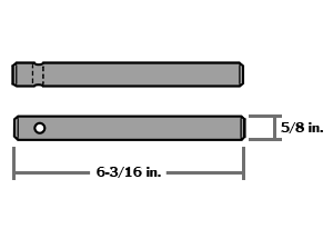 HANDLE, FRONT INDEX PIN (ROUNDSTOCK) === 23100