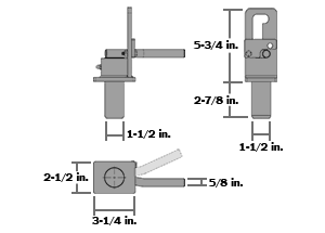 FRONT LOCKING PIN ASSY, LEFTHAND === 17788