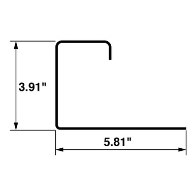 REAR CORNER POST, (GALVANIZED) UNIVERSAL === 3550