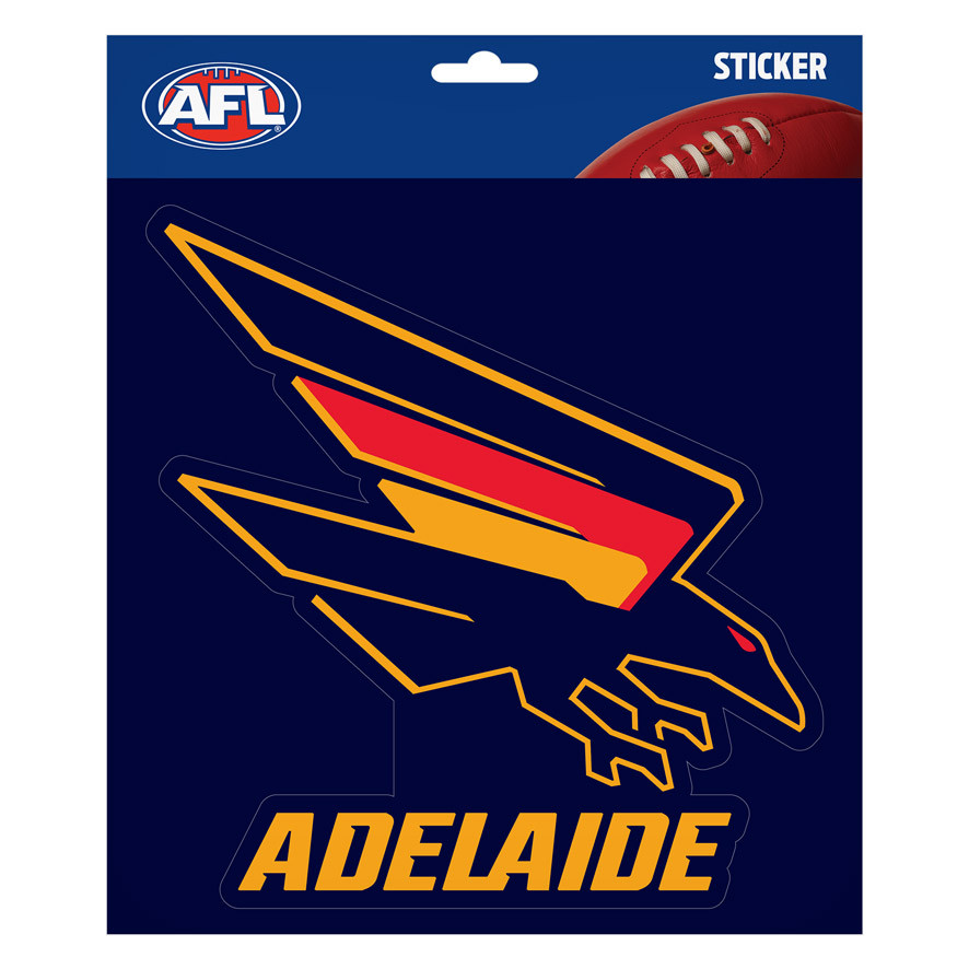 Adelaide Crows Die-Cut Logo Sticker 24cm x 20cm | Official AFL Merchandise