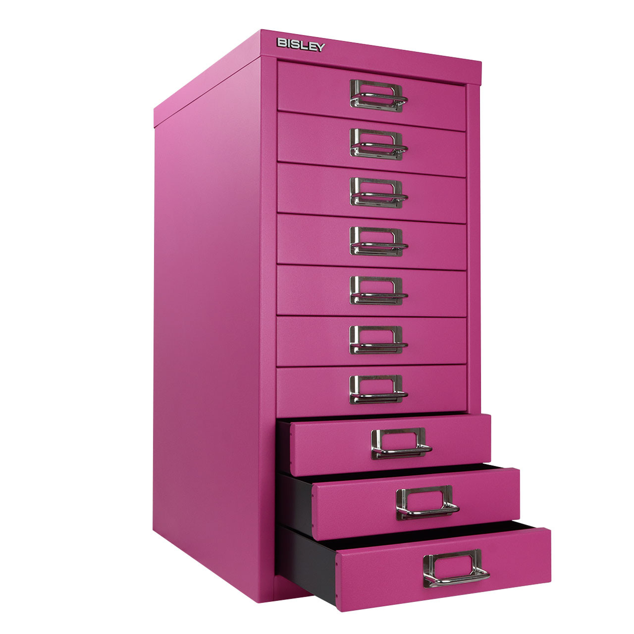 Bisley 10-Drawer Under-Desk MultiDrawer Steel Cabinet