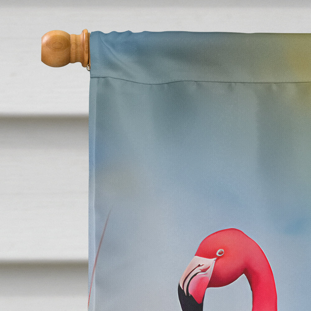 Pink Flamingo Pose House Flag - Animal Decor