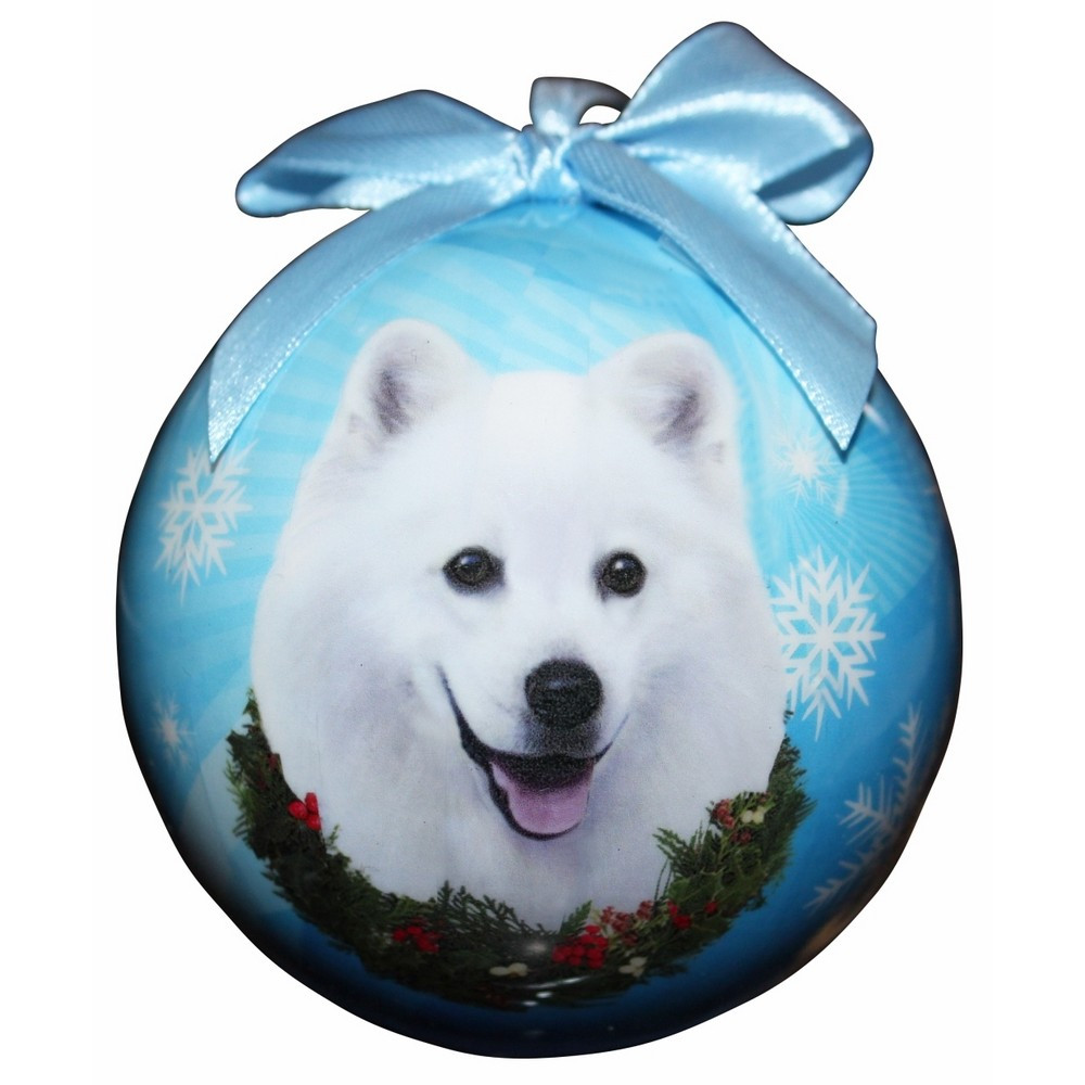 American Eskimo Christmas Ball Ornament - Animal Decor