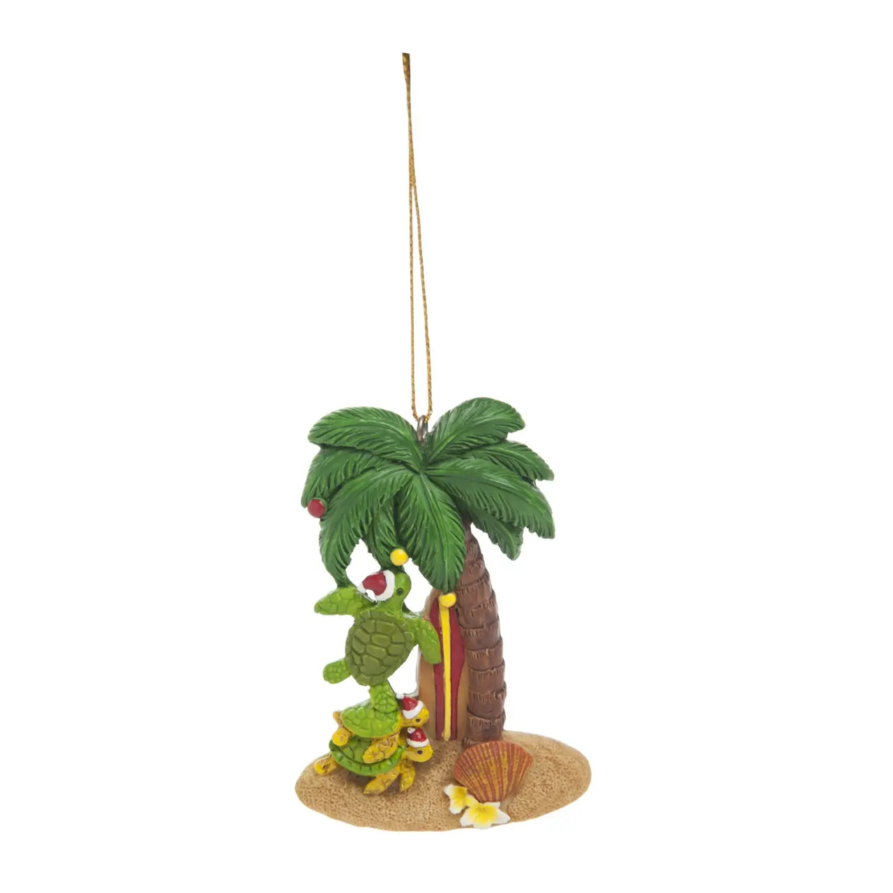 Sea Turtles Decorating Palm Tree Ornament - Animal Decor