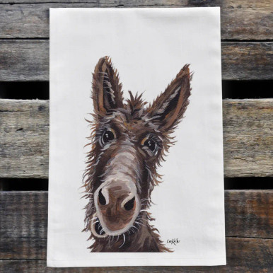 Donkey Kitchen Towel - Animal Decor