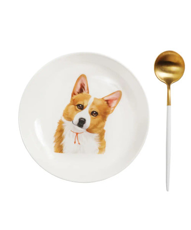 Corgi Dinner Plate - 8" - Animal Decor