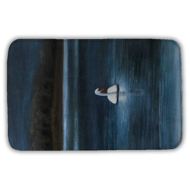 Swimming Swan Bath Mat - Animal Decor