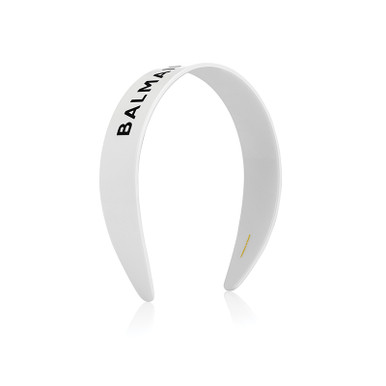 Balmain FW24 Legacy Cellulose Acetate Headband White