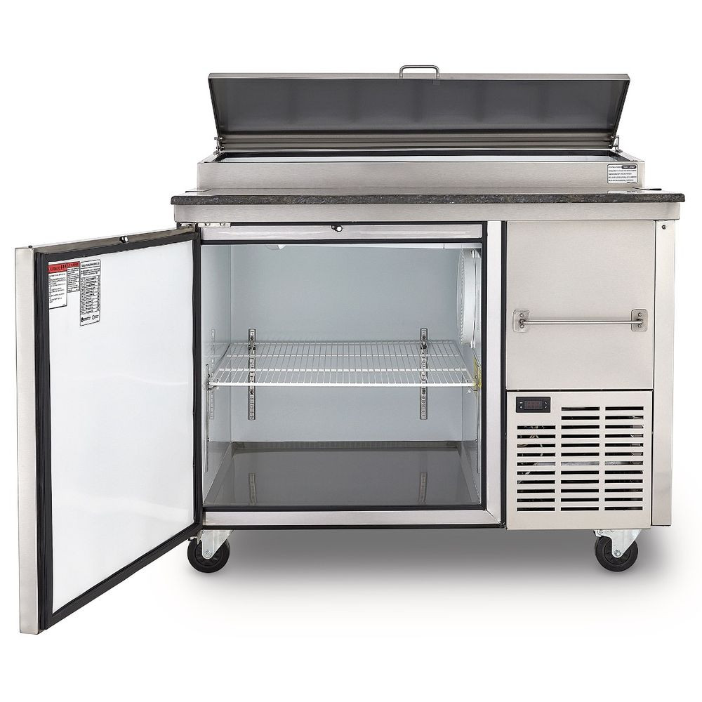 Mesa Fría Torrey elaborada en Acero Inoxidable con Placa de Granito y 6 insertos - PTP01 ...