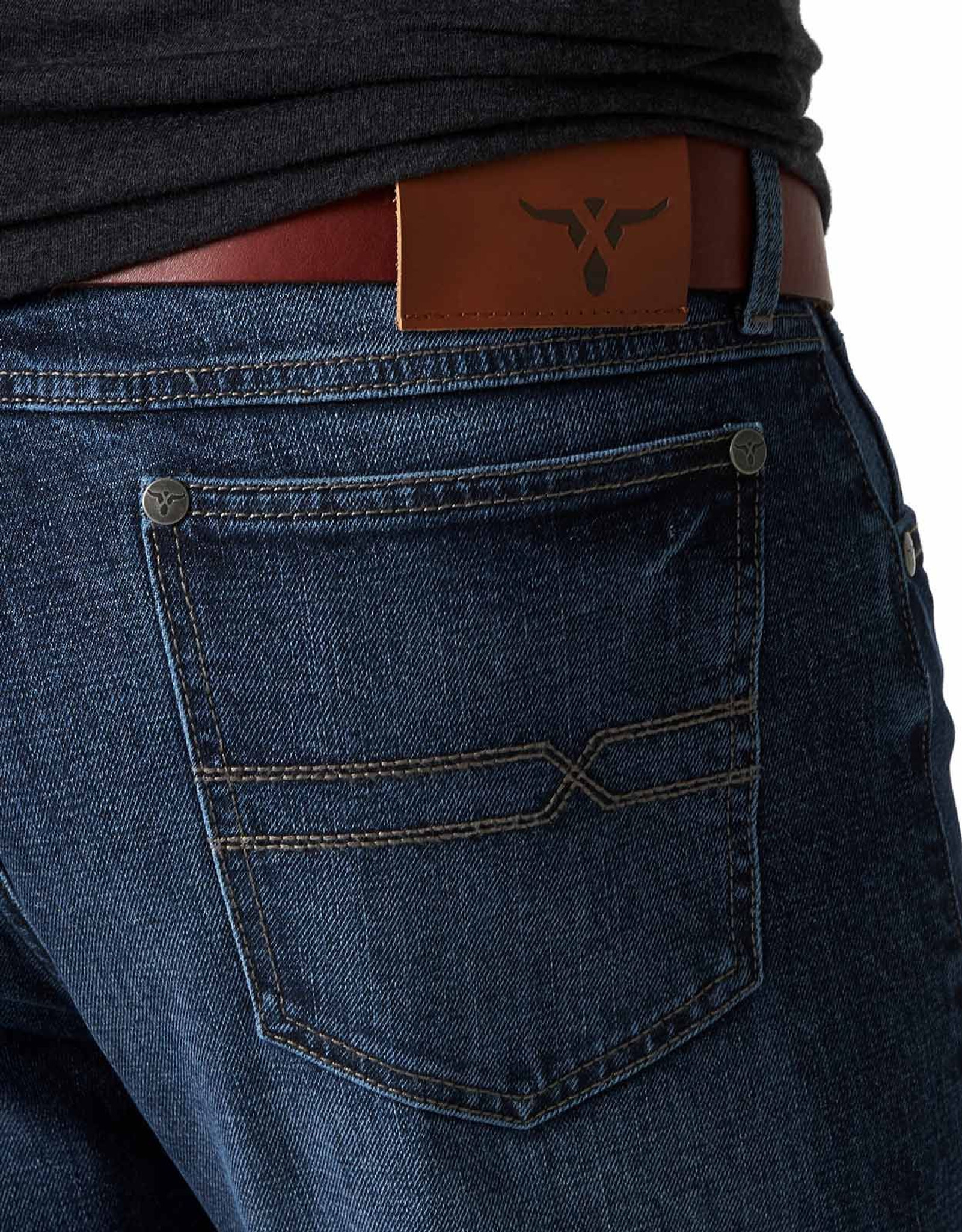 Wrangler Mens 42 Stretch Low Rise Slim Fit Boot Cut Jeans Stockyard