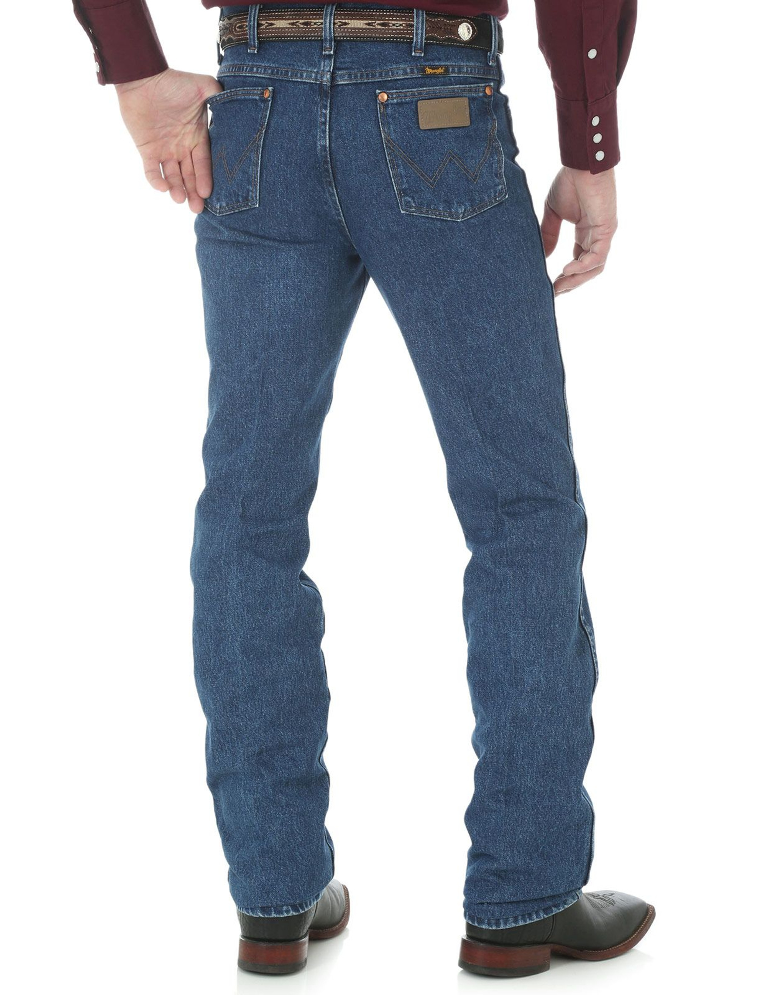 Wrangler Mens 36 Slim Advanced Comfort Stretch Mid Rise Slim Fit Boot