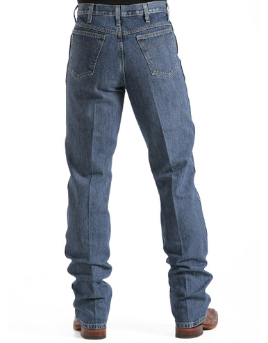 Cinch Mens Bronze Label Slim Fit Jean - Dark Stonewash
