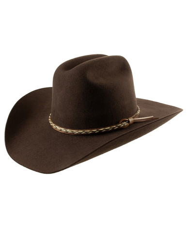 Master Hatters Bandit 3X Wool Low Cattleman Crown Cowboy Hat - Cordova