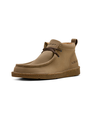 Ariat Men's Clean Country 4" Lace Up Moc Toe Shoes- Brown Suede - Langstons