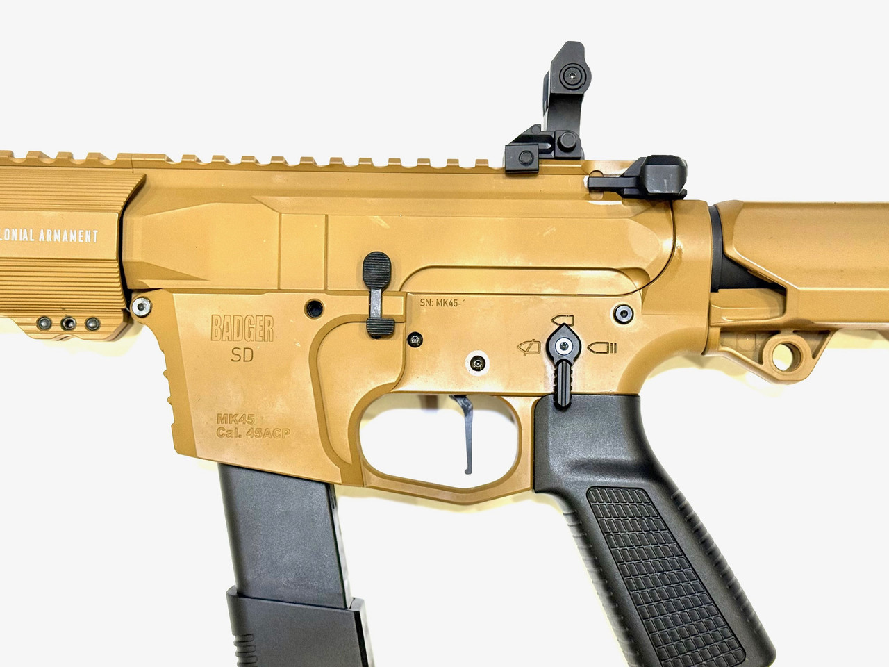 Badger SD MK45 45acp PDW Integrally Suppressed Pistol