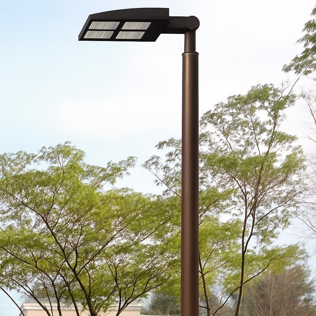 Fiberglass Pole | 35' Direct Burial | Bronze | 30' Mount | Tenon
